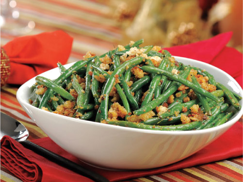 Green Beans with Parmesan-Garlic Crumbs | CelebrateMORE.com
