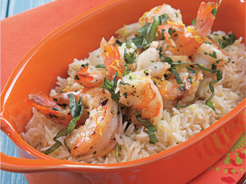 Shrimp Scampi over Rice | CelebrateMORE.com
