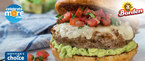 Bruschetta Turkey Burgers With Zesty Avocado Spread | CelebrateMORE.com