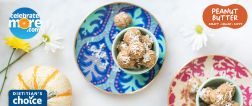 Creamy Peanut Butter Chia Energy Bites | CelebrateMORE.com