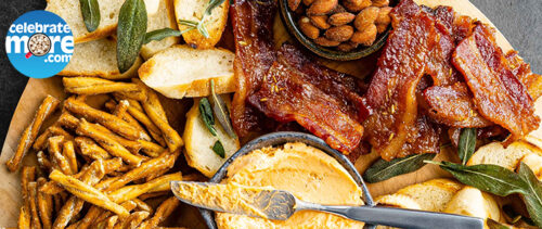 Sweet and Smoky Candied Bacon Board | CelebrateMORE.com